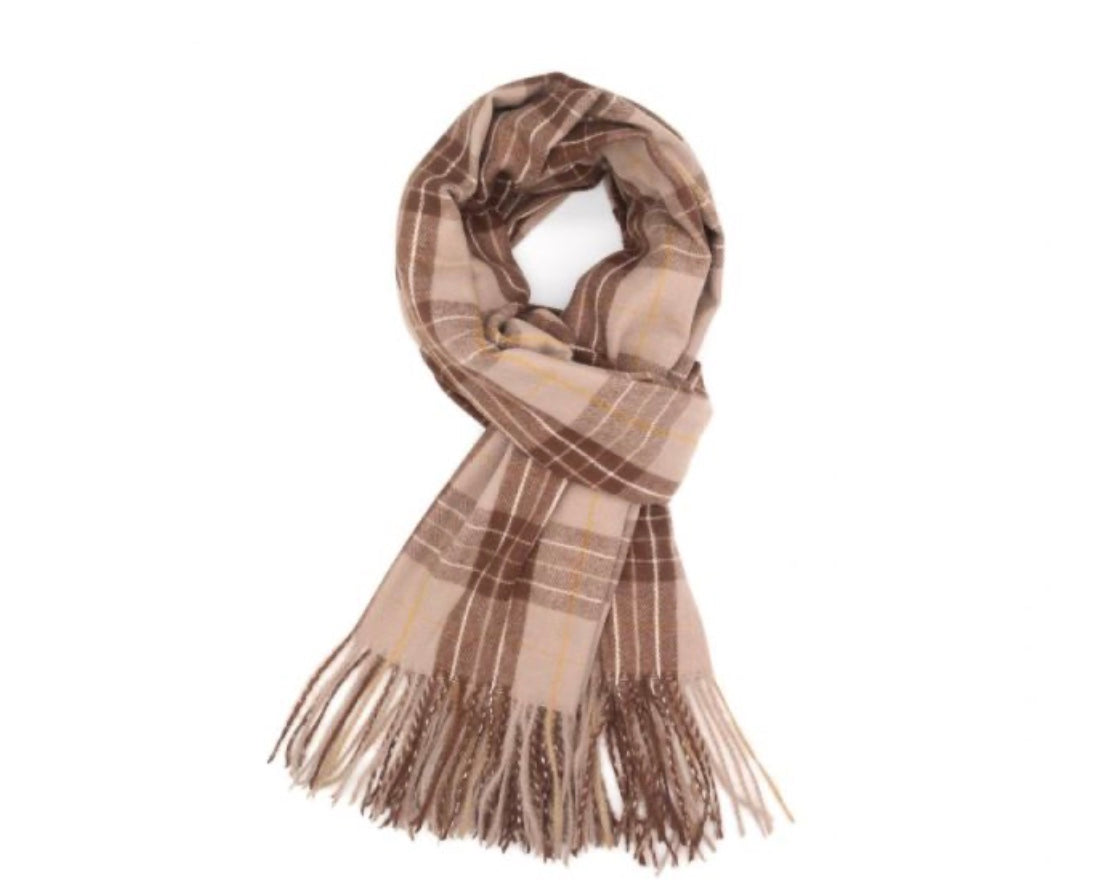 B023 Red Cuckoo Tartan Scarf – CHAPEL STREET BOUTIQUE